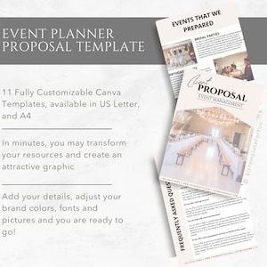 Editable Event Planner Proposal Template, Event Management Proposal, Event Planning Canva ...