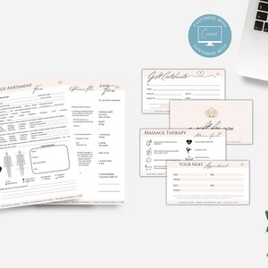 Editable Massage Therapist Forms Bundle, Esthetician Forms Packet for ...