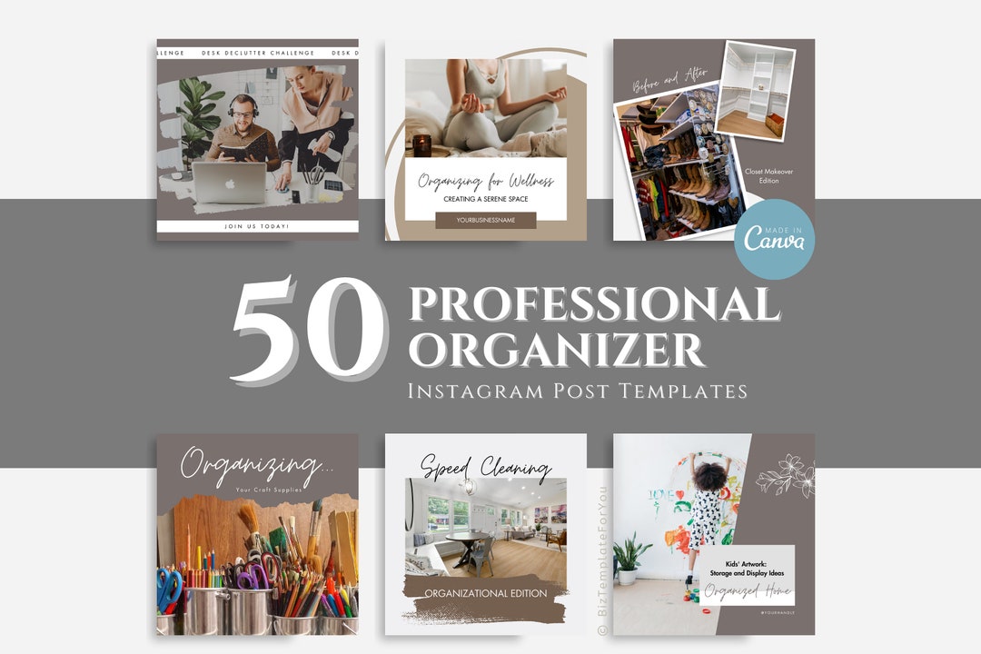 50 Professional Organizer Instagram Post, Organizing Services Social ...
