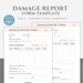 Editable Damage Report Form Template, Incident Report Form, Small ...