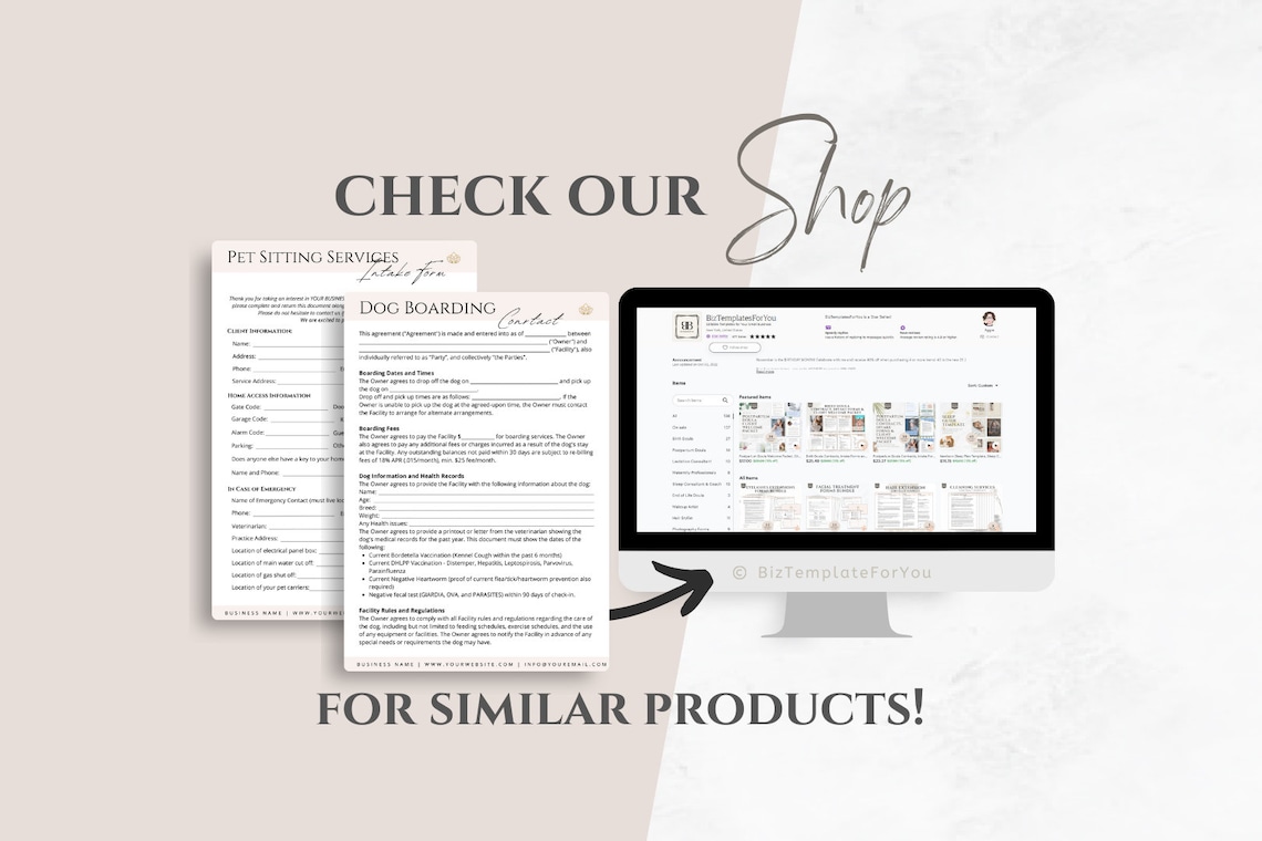 Editable Stud Dog Contract Template, Professional Breeding Service ...