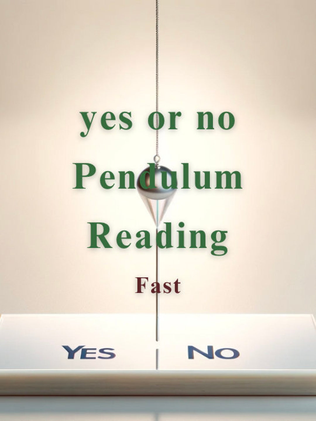 ONE Question YES or No Pendulum Same Hour Reading Same Day Reading - Etsy