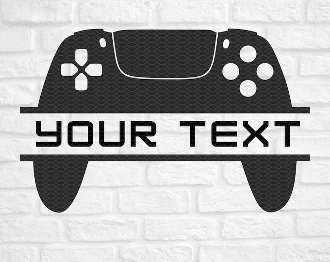 Game Controller Monogram Svg Png, Svg File for Cricut, Gaming Monogram ...