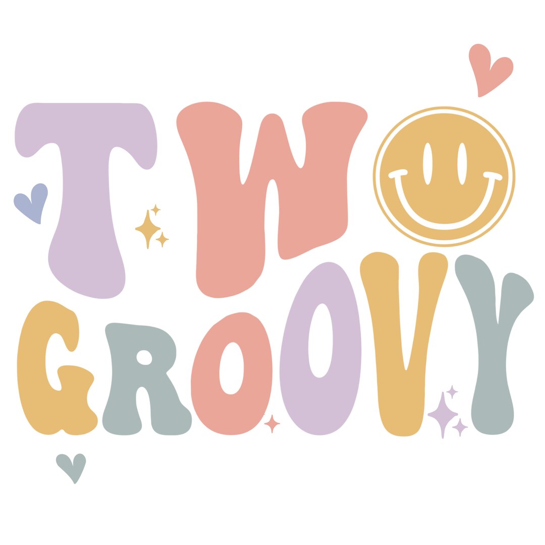 Two Groovy Svg Png, Two Groovy Birthday Svg Png, Two Groovy Girl Svg ...