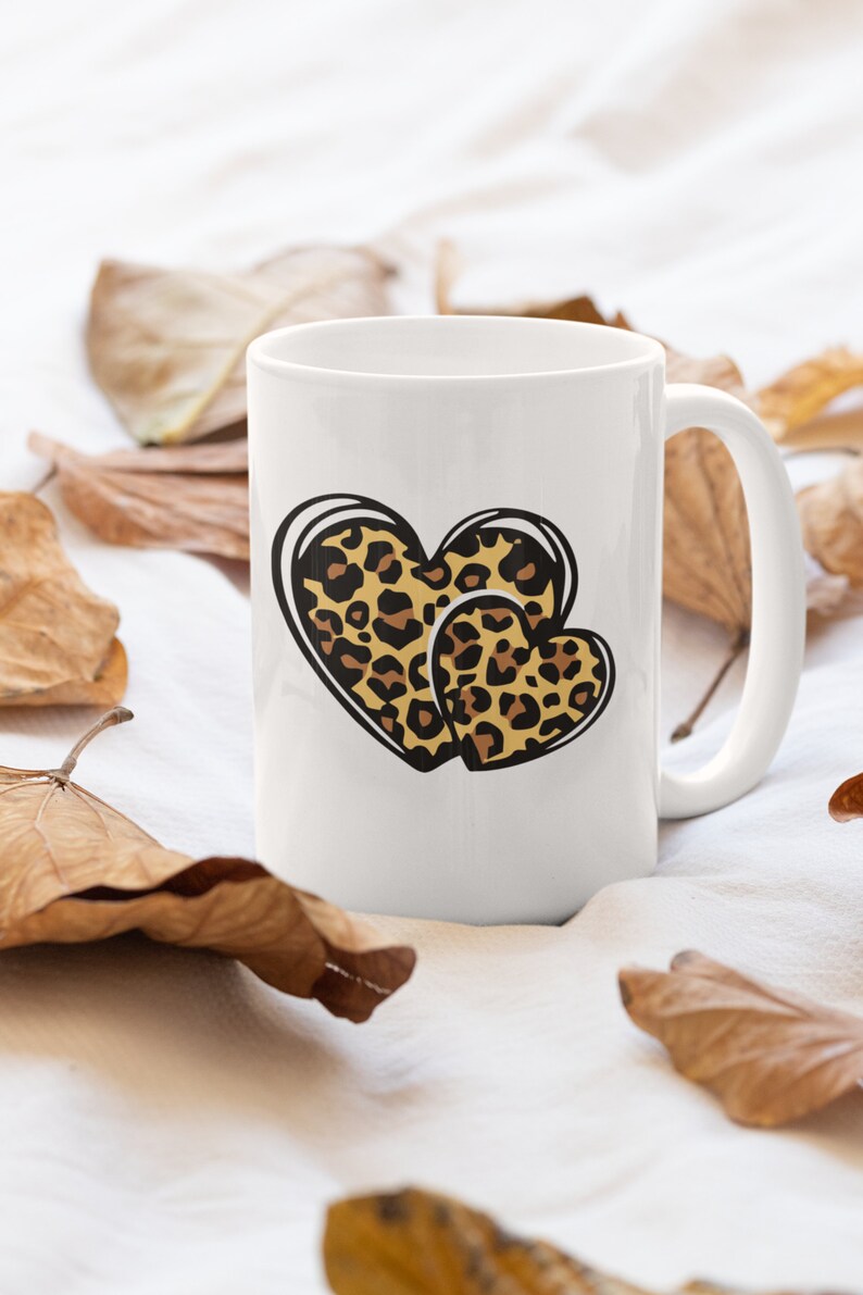 Leopard Heart Svg Leopard Print Svg Leopard Heart Svg - Etsy