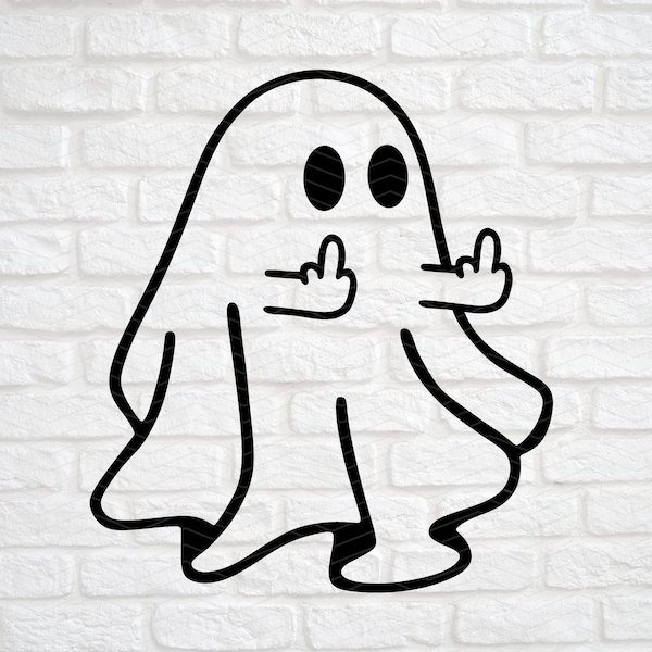 Middle Finger Ghost File - Etsy