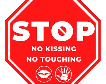 No Touching and No Kissing Car Seat Tag, PRINTABLE INSTANT DOWNLOAD ...