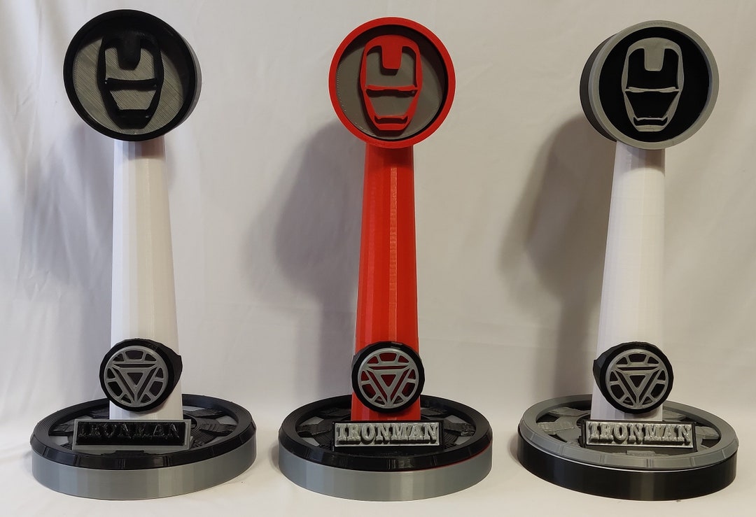 Marvel Ironman Helmet Stands, 3D Printed, Avengers Captain Helmet Stand ...