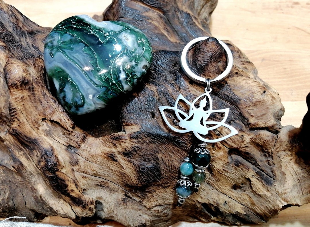Lotus Flower Keychain, Symbol of Perfection and Purity, Enriched With ...