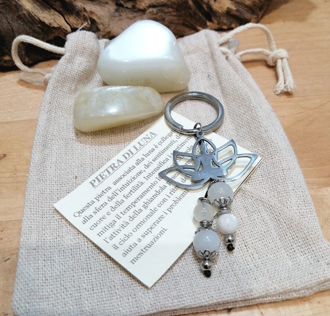 Lotus Flower Keychain, Symbol of Perfection and Purity, Enriched With ...