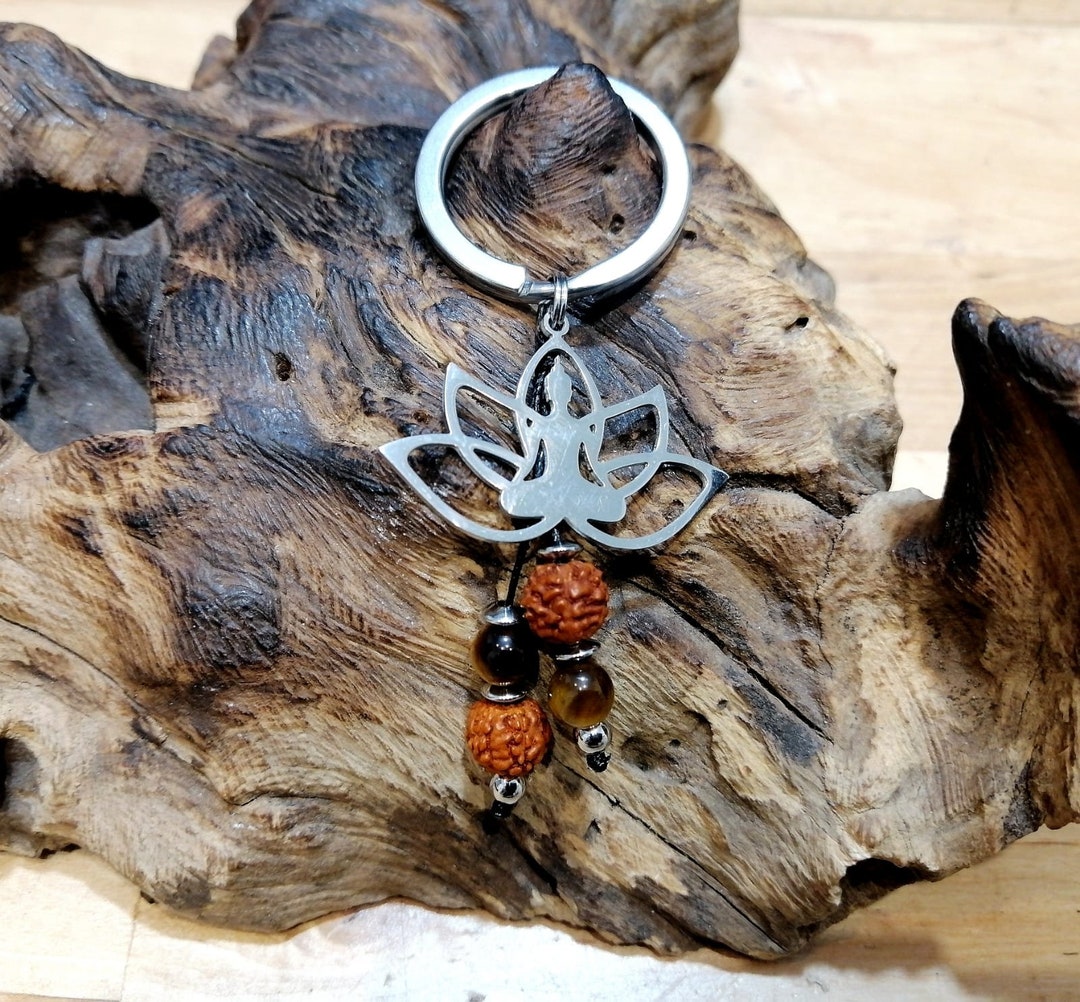 Lotus Flower Keychain, Symbol of Perfection and Purity, Enriched With ...