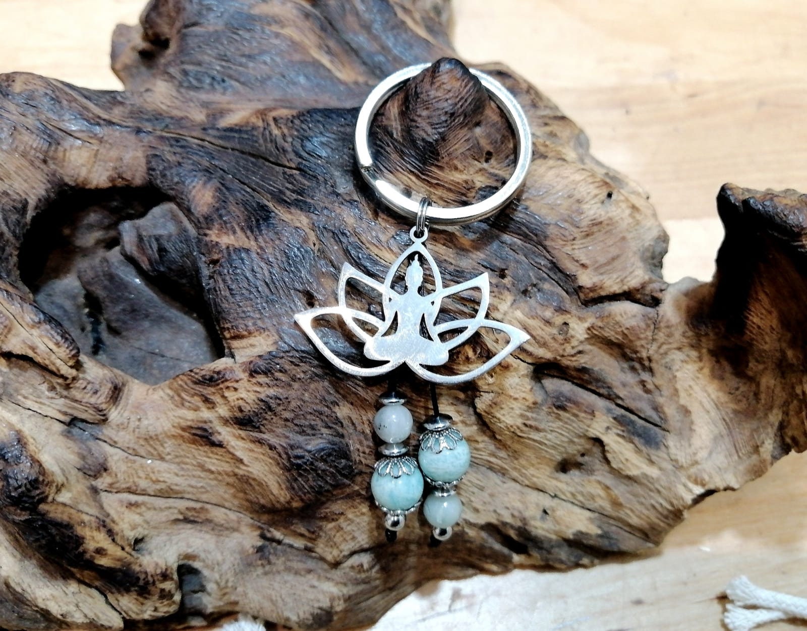 Lotus Flower Keychain, Symbol of Perfection and Purity, Enriched With ...