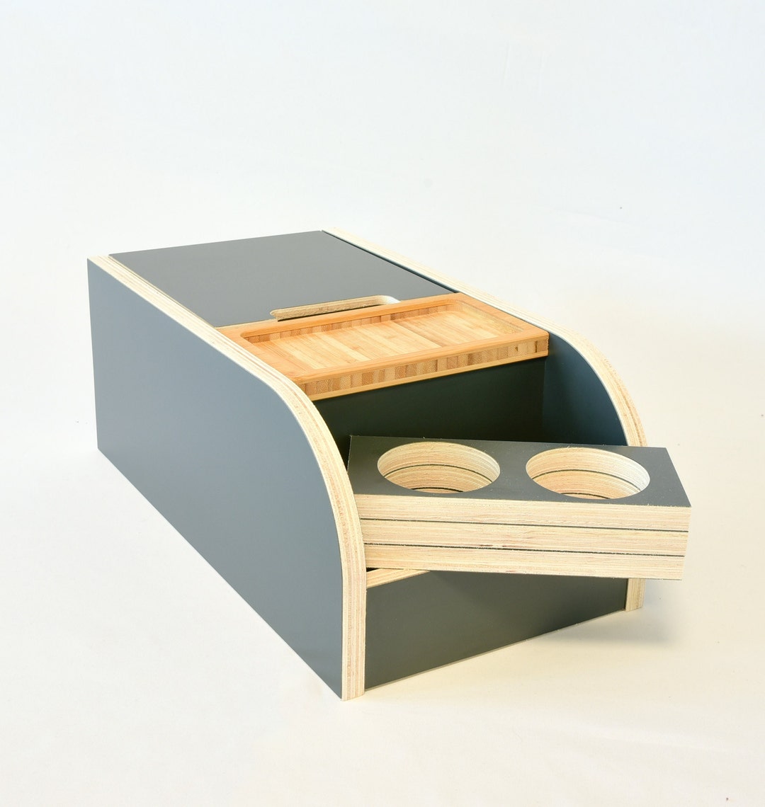 Crosscamp Campster Vanster Center Console Storage Box Anthracite Bulli ...