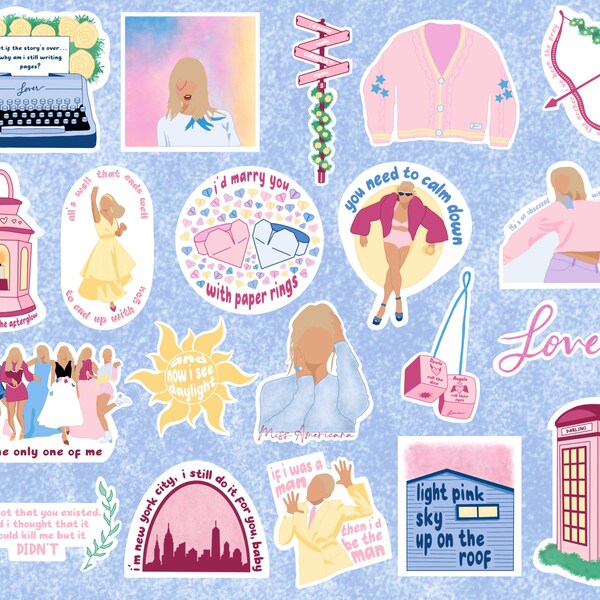 Taylorswift Stickers - Etsy