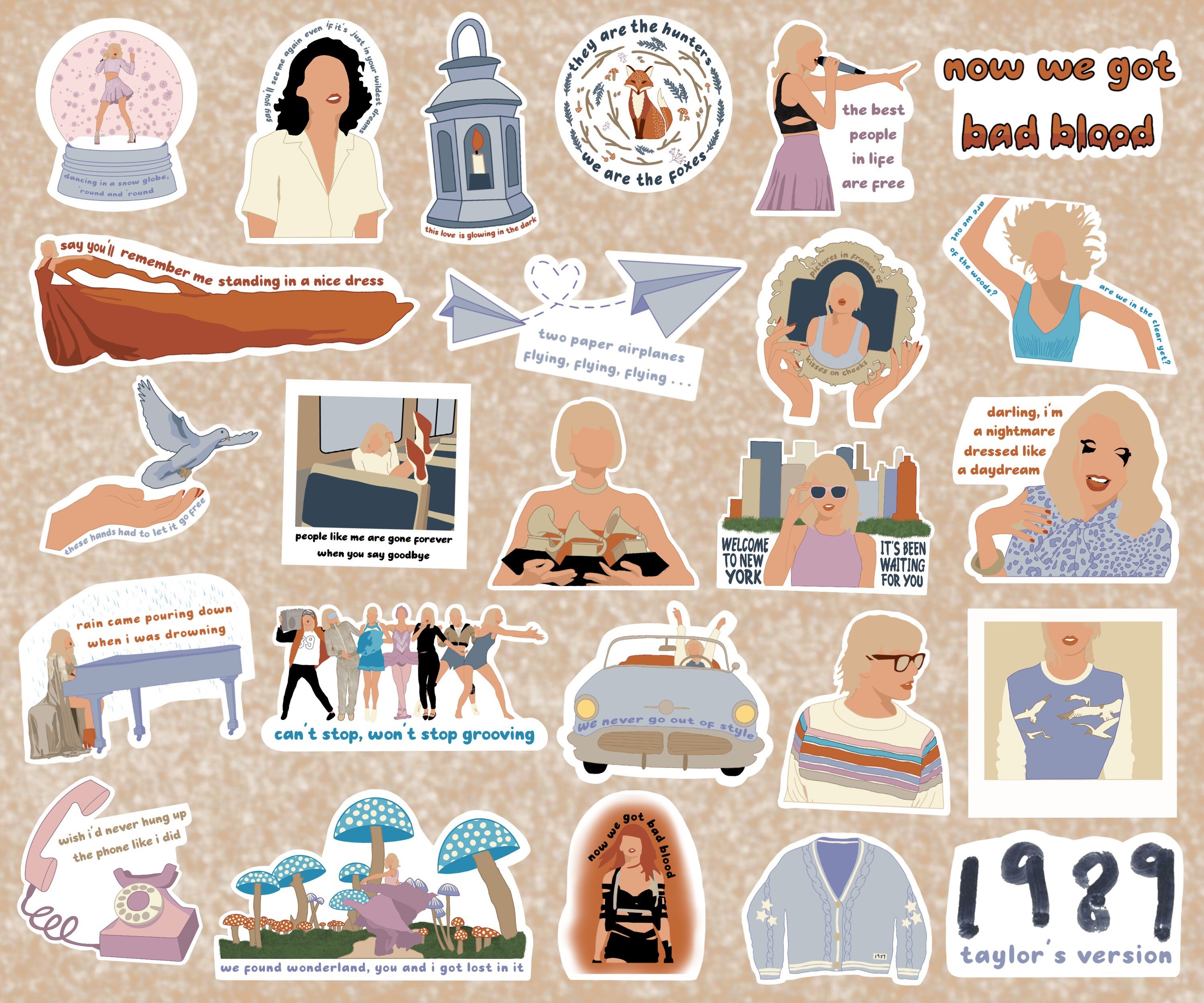 1989 Stickers - Etsy