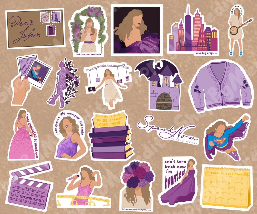 Taylor Swift Speak Now taylors Version Stickers Glossy - Etsy