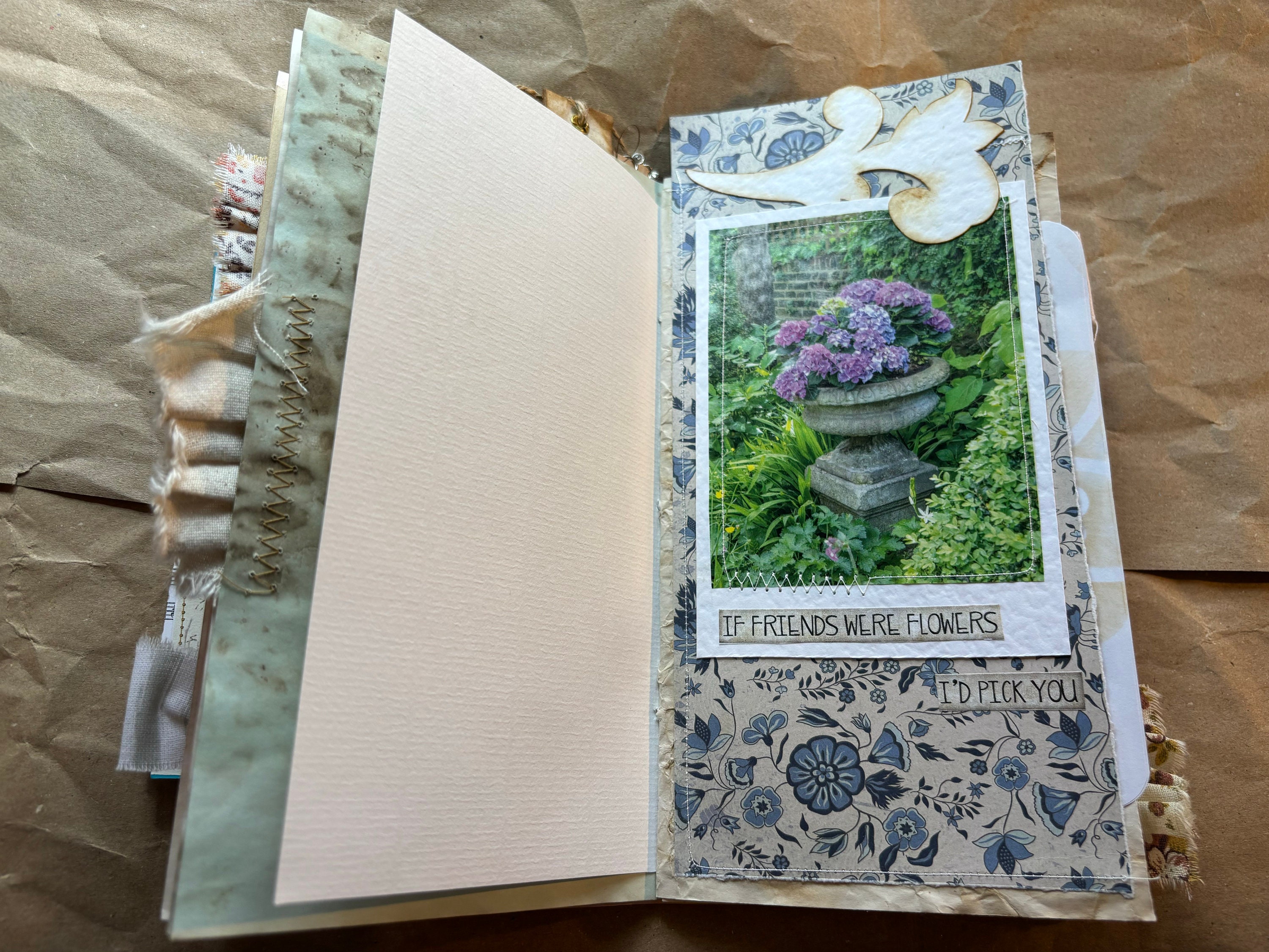 Rose Garden Junk Journal Handmade - Etsy