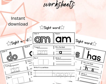 100 Sight Words, Preschool, Anchor Chart, Poster, Elementary, School ...