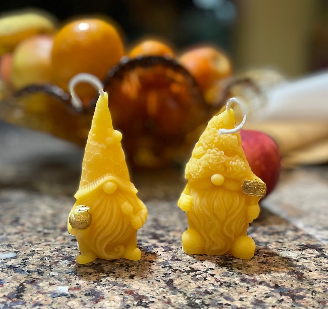 Gnomes Beeswax Candles; Cute Gnomes; Gnome Beeswax Candle; Handmade ...