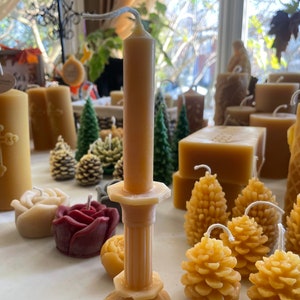 Medieval Beeswax Taper Candle - Etsy