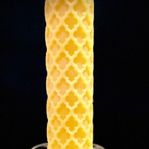 Medieval Window Beeswax Pillar Candle: Handcrafted Ontario Beeswax - Etsy