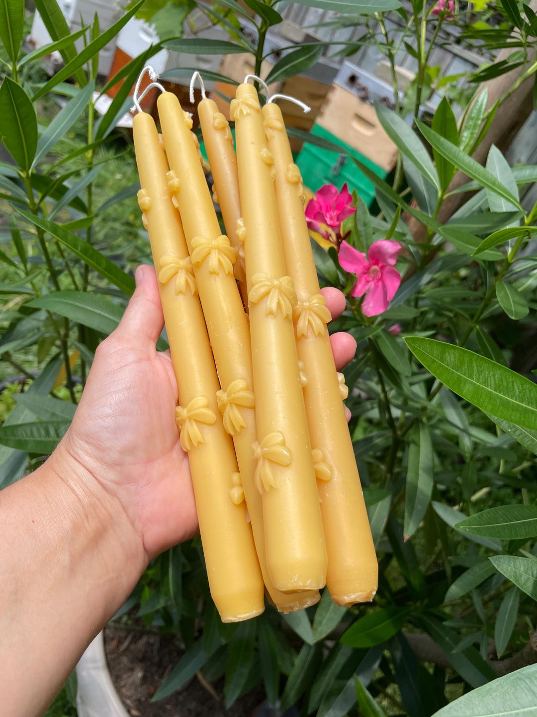 25 Cm Bow Tapers; Beautiful Candles With Elegant Bows Throughout ...