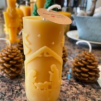 Nativity Candle - Etsy
