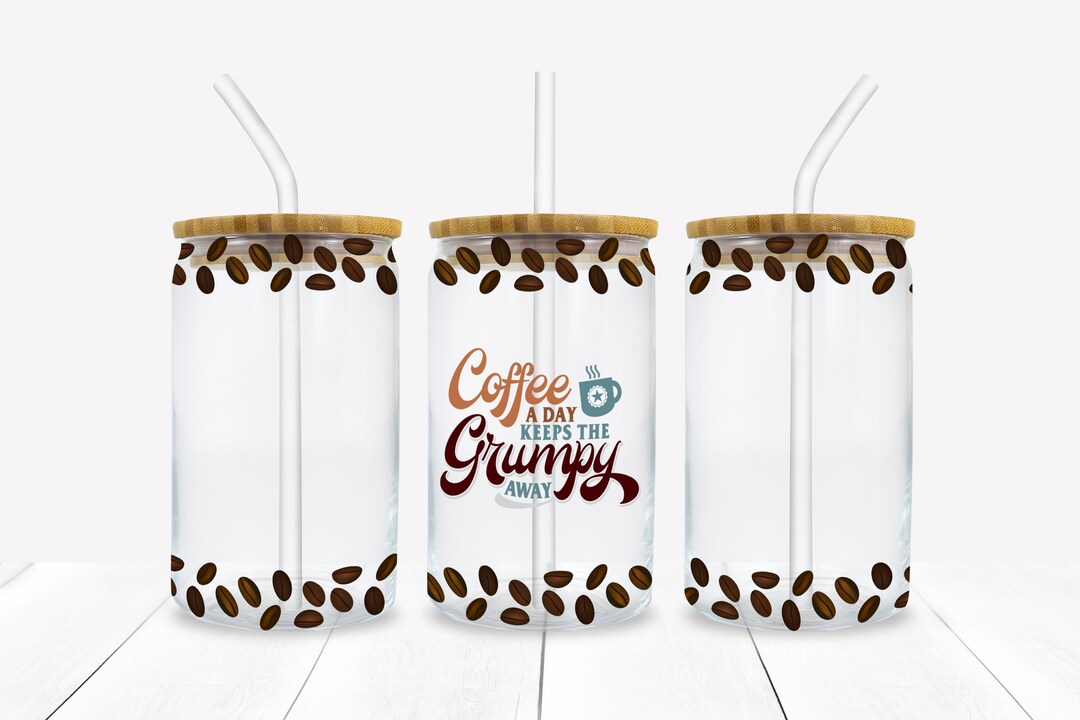 Coffee Glass Can Cup, Beer Glass Wrap - Etsy