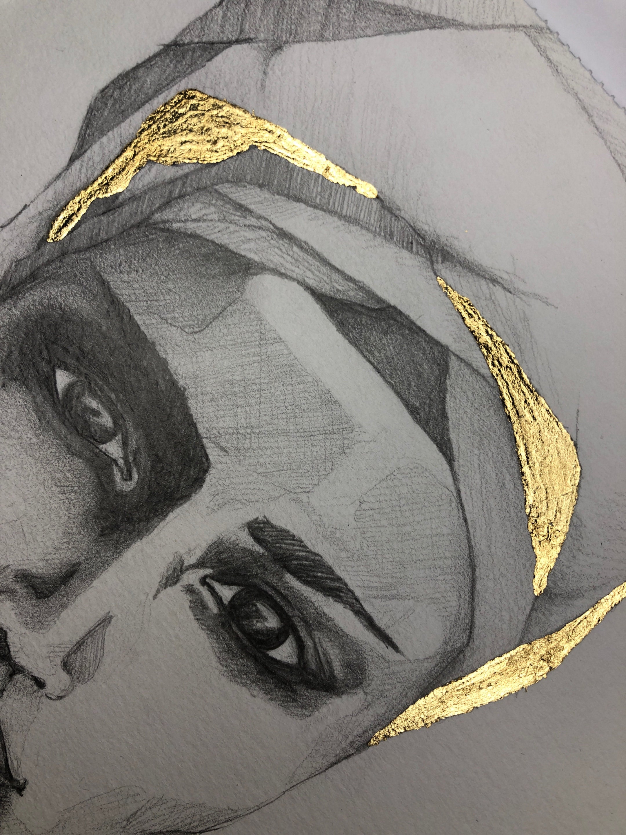 Portrait Art Print 'ana', Pencil Drawing, Gift, Print, Artwork, Fashion ...