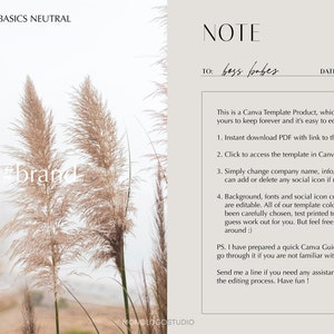 Set of 5 Business Card Template | Neutral Tone Business Card ...