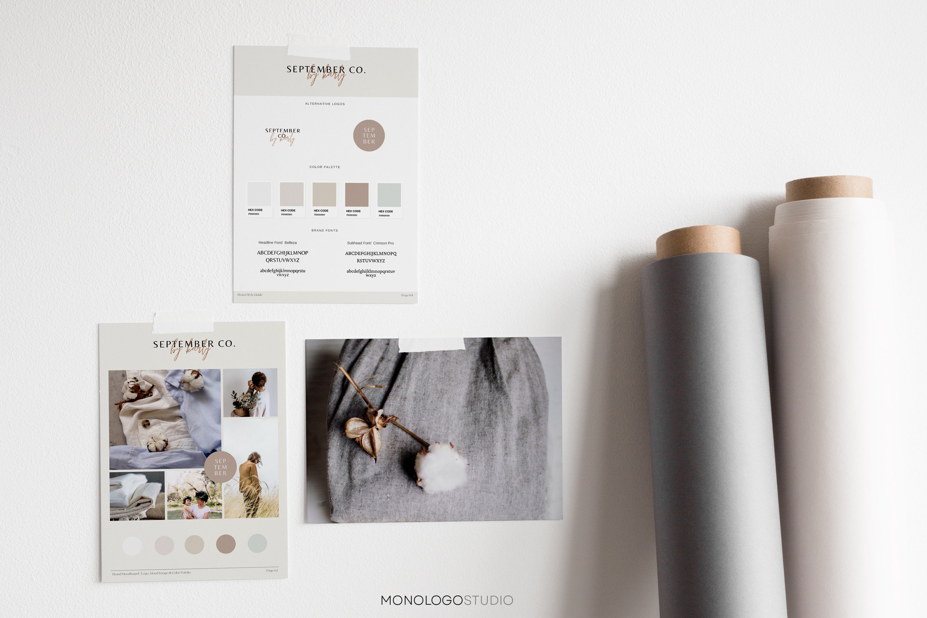 Branding Style Guide | Vision Board Template | Moodboard Template ...