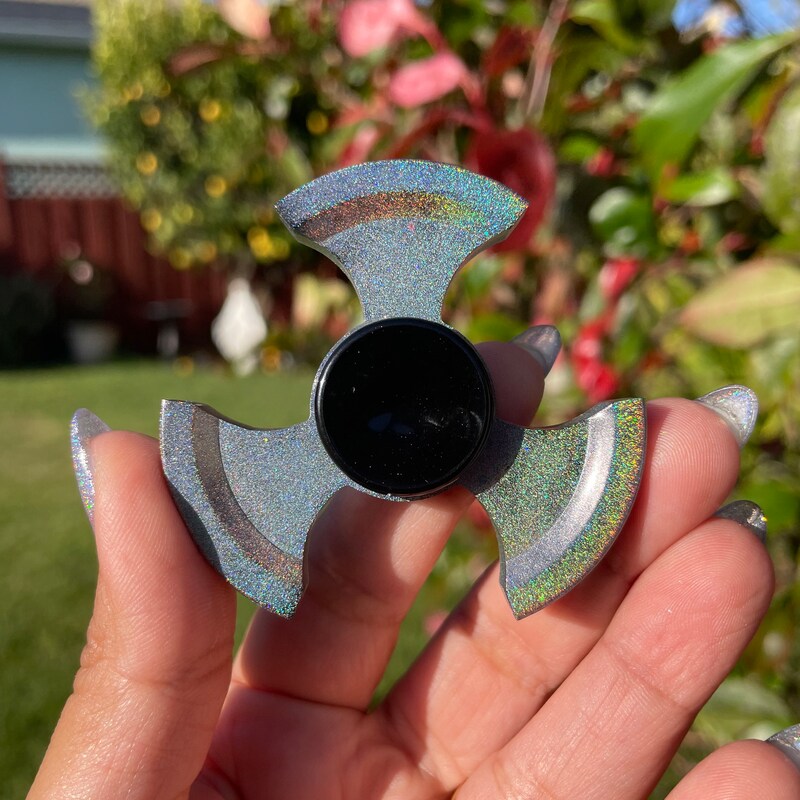 Rainbow Metal Fidget Spinners - Etsy