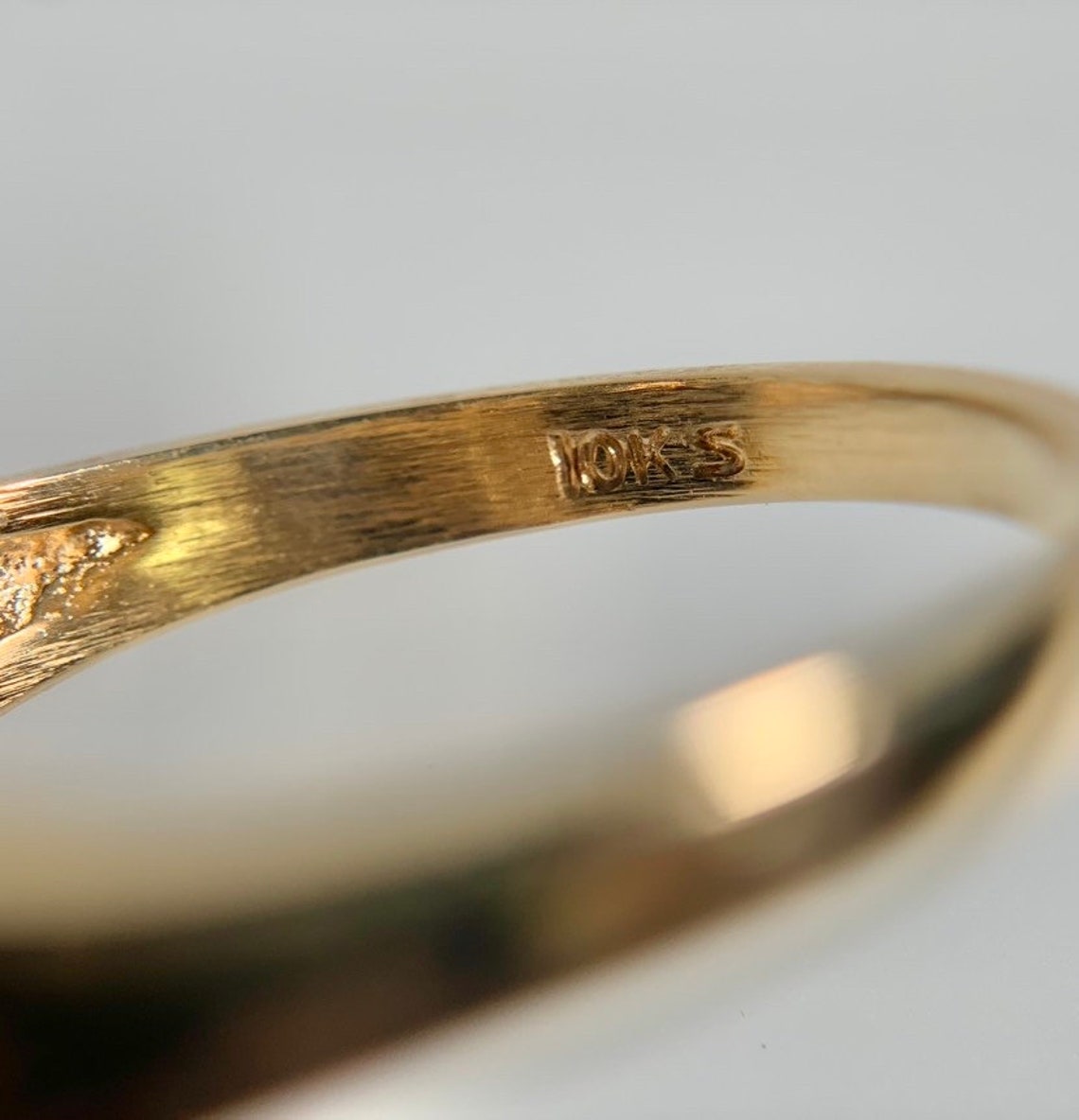 Vintage Siffari Onyx Diamond 10K Yellow Gold Cocktail Ring, Preowned ...