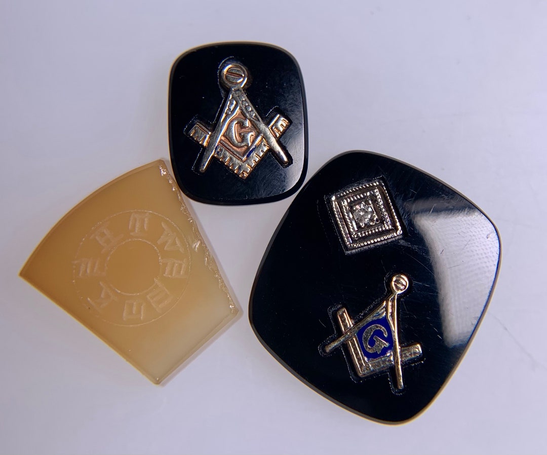 Freemasons Order of Mark Master Masons Fraternity Signets, Royal Arch ...