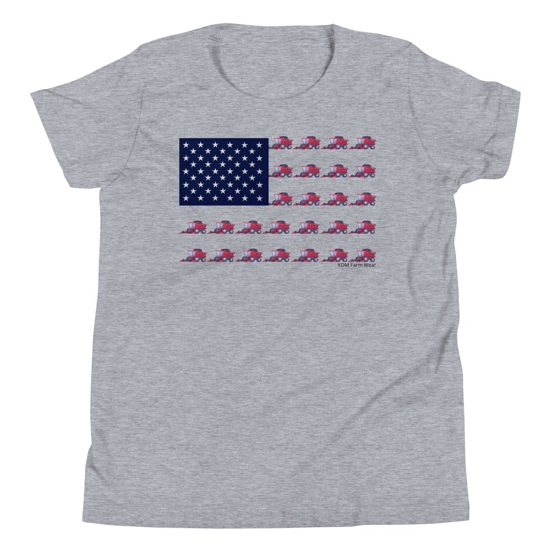 Farm Kids Combine Shirt, Kids USA Flag Shirt, Combine T Shirt, Gift for ...