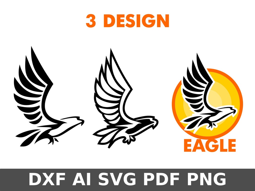 Eagle Wall Art Dxf, Eagle T-shirt Design Svg, Eagle Logo, Plasma Cut ...