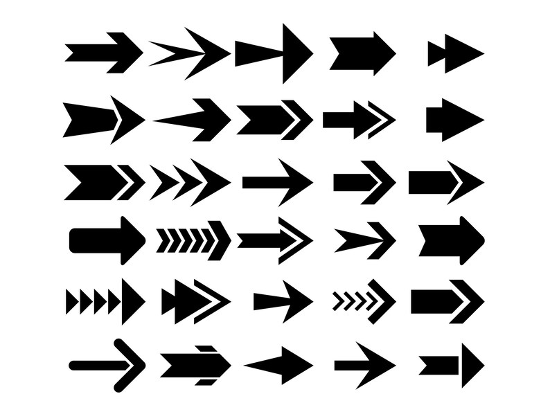 Arrows SVG Bundle, Arrows Clipart Png, Right Arrow Svg, Left Arrow Svg ...