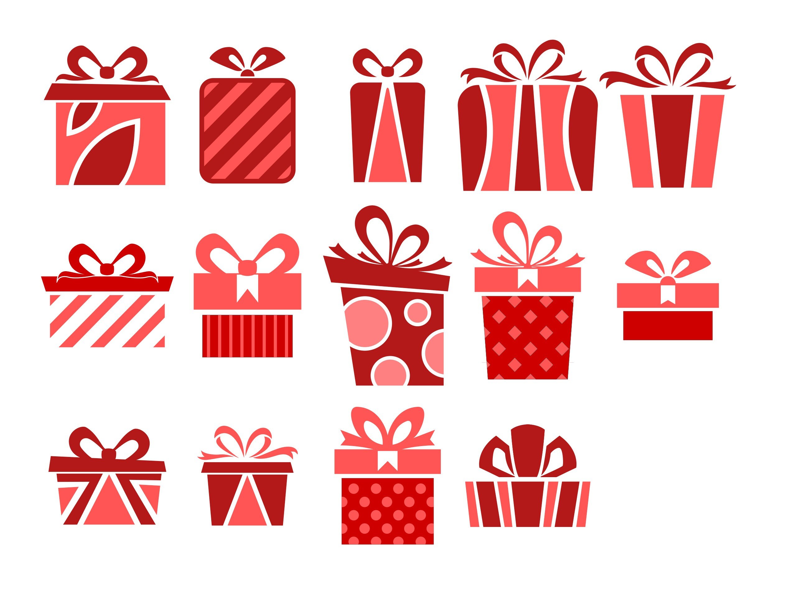 100 Gift Box Design SVG, PNG, PDF Bundle Clipart Box Svg Gift Box Png ...