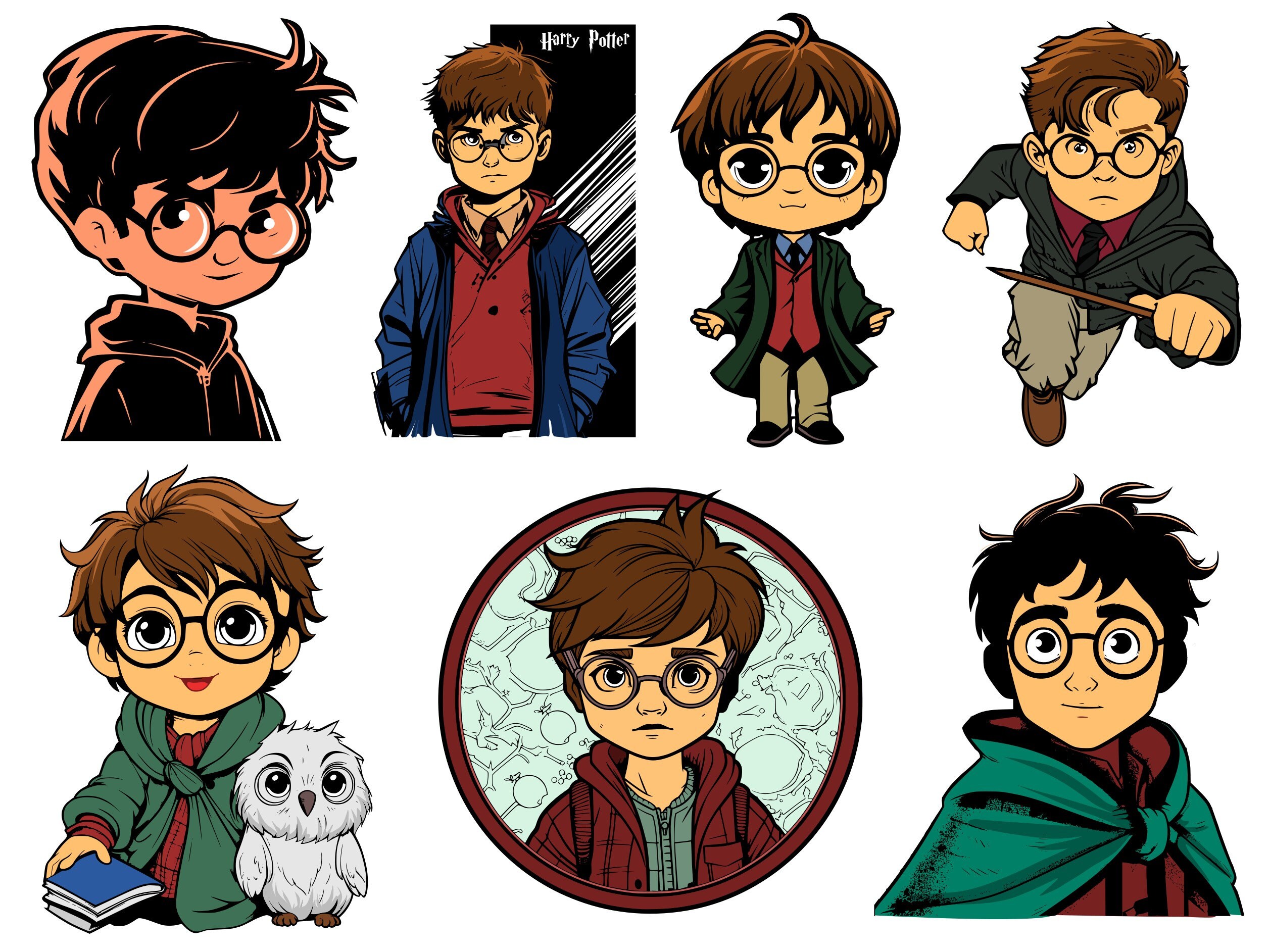 38 Magic Wizard Svg Clipart Bundle Harry School, Magic Wizard School ...