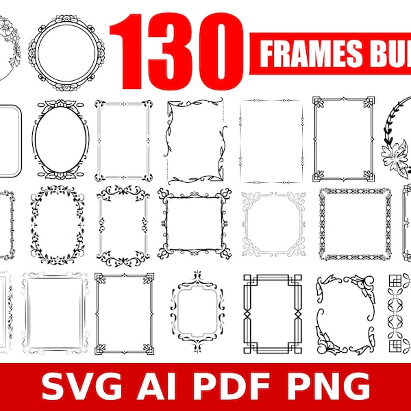 Frame Svg - Etsy