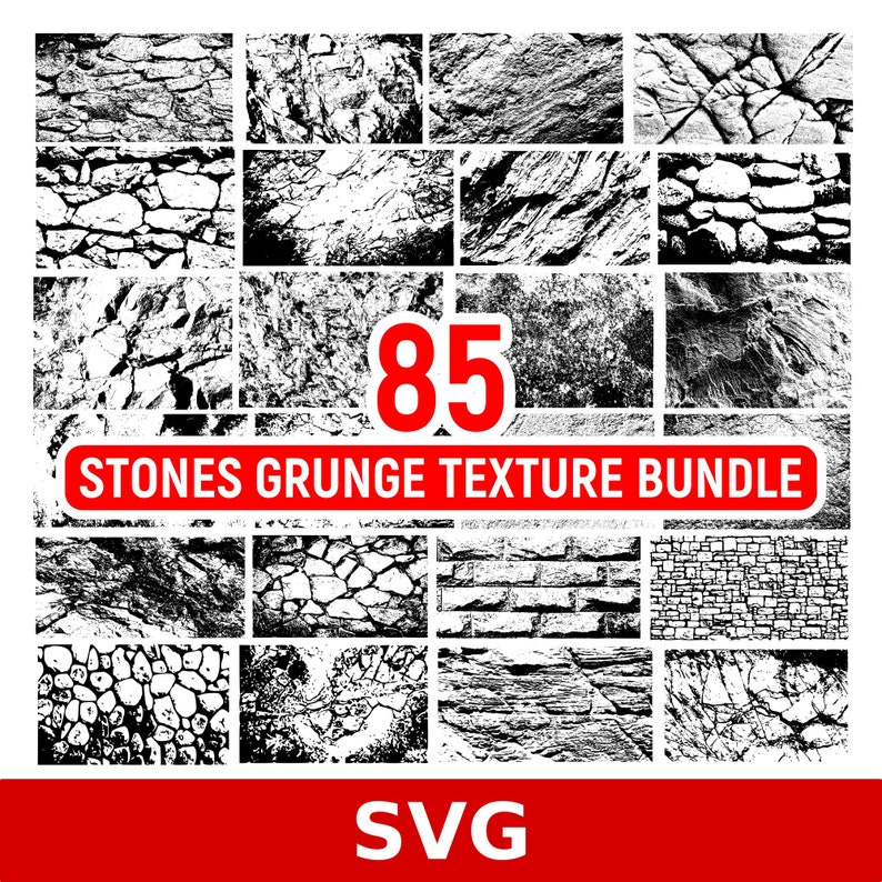 85 Grunge Stone Texture SVG Bundle Grunge Svg Grunge - Etsy