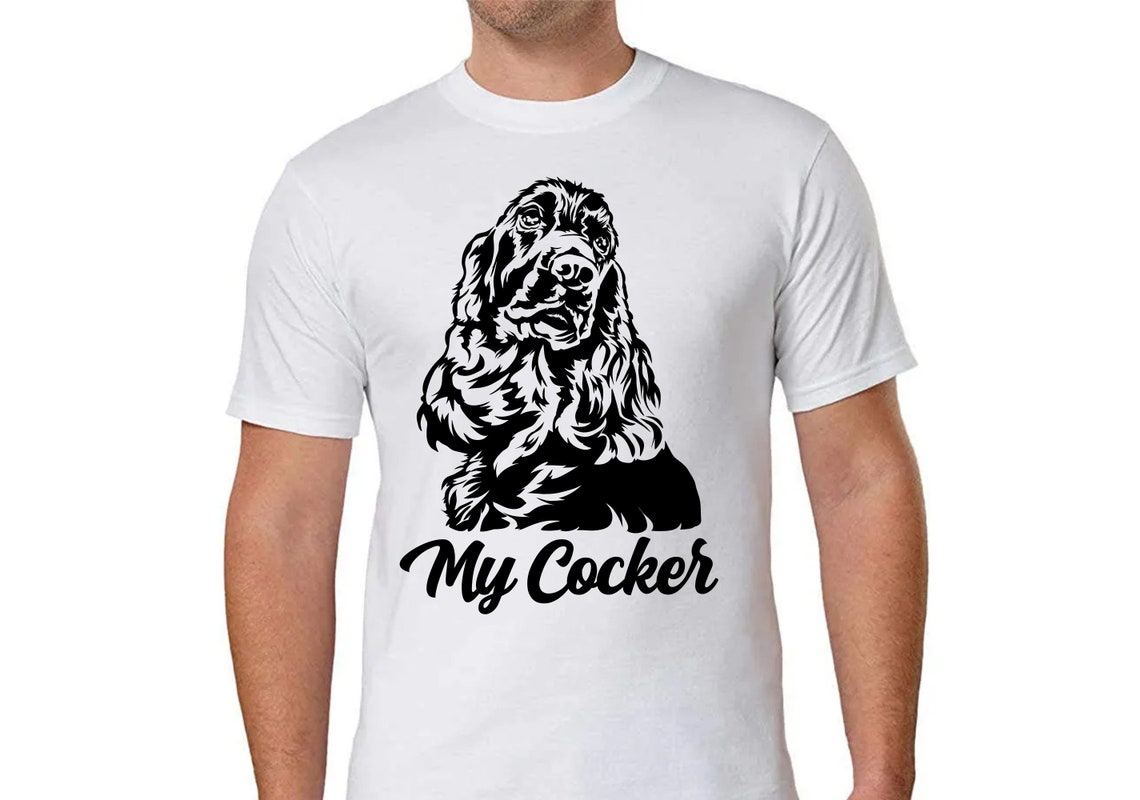 Cocker Vector Art, Spaniel Clipart Png, Cocker Svg, Cocker Spaniel Line ...