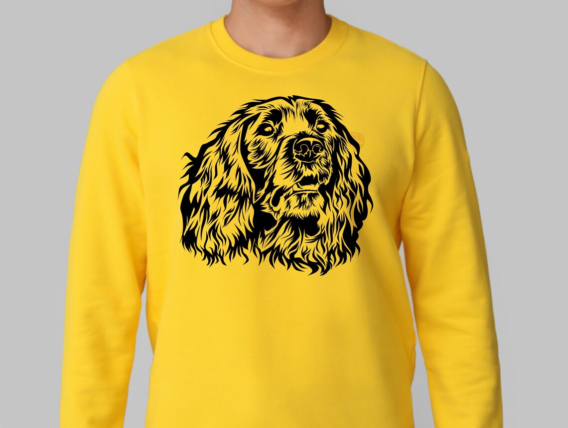 Cocker Vector Art, Spaniel Clipart Png, Cocker Svg, Cocker Spaniel Line ...