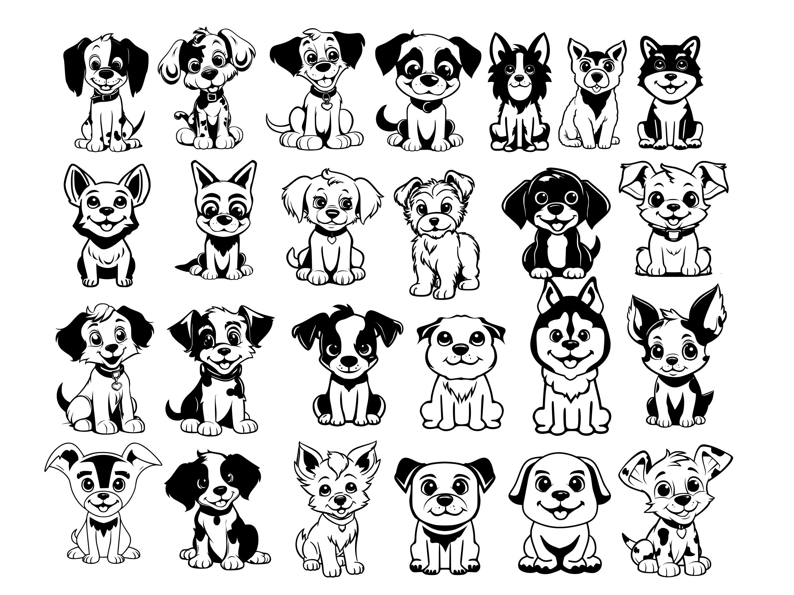 Cat and Dog Clipart Bundle | Pet Vector Graphics (svg, Png, Pdf, Ai) - Etsy