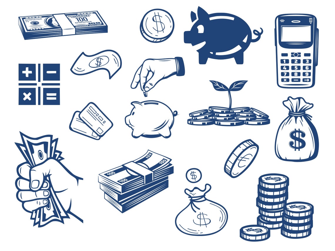 Money Svg, Money Bundle, Money Clipart, Money Cricut, Dollar SVG, Money ...