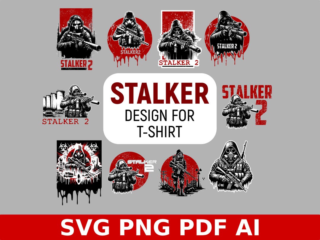 S.T.A.L.K.E.R. Art Designs: Hero & Chernobyl Graphics (SVG, PDF, PNG ...