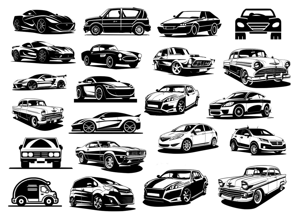Car Svg Bundle, Car Clipart Png, Retro Car, Sport Car, Car Illustration ...
