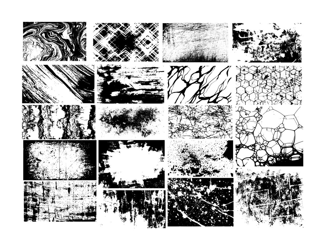 262 Grunge Texture SVG Big Bundle Vintage Grunge Textures - Etsy