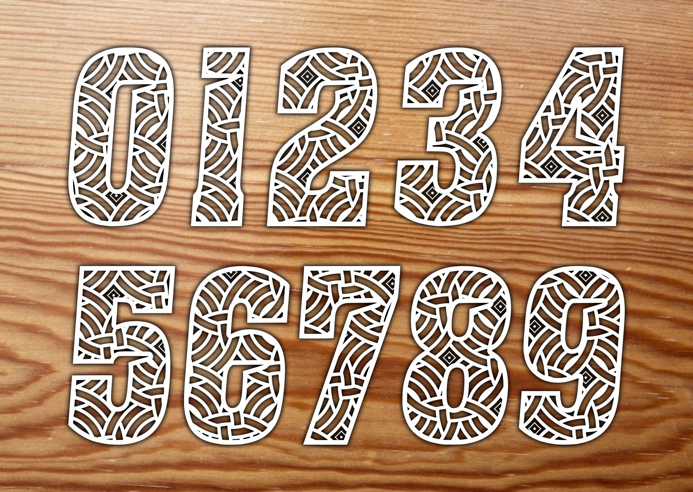 4 Bundle Digits SVG PNG PDF for Cutting, Digits Pdf, Digits Png ...