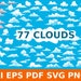 77 Vector Cloud Svg Bundle, Cloud Clipart, Cloud Vector, Cloud Clip Art ...